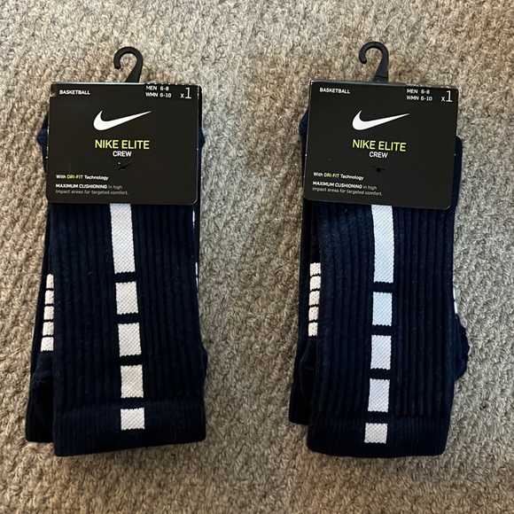 Nike | Underwear & Socks | Navy Nike Elite Basketball Crew Socks | Poshmark